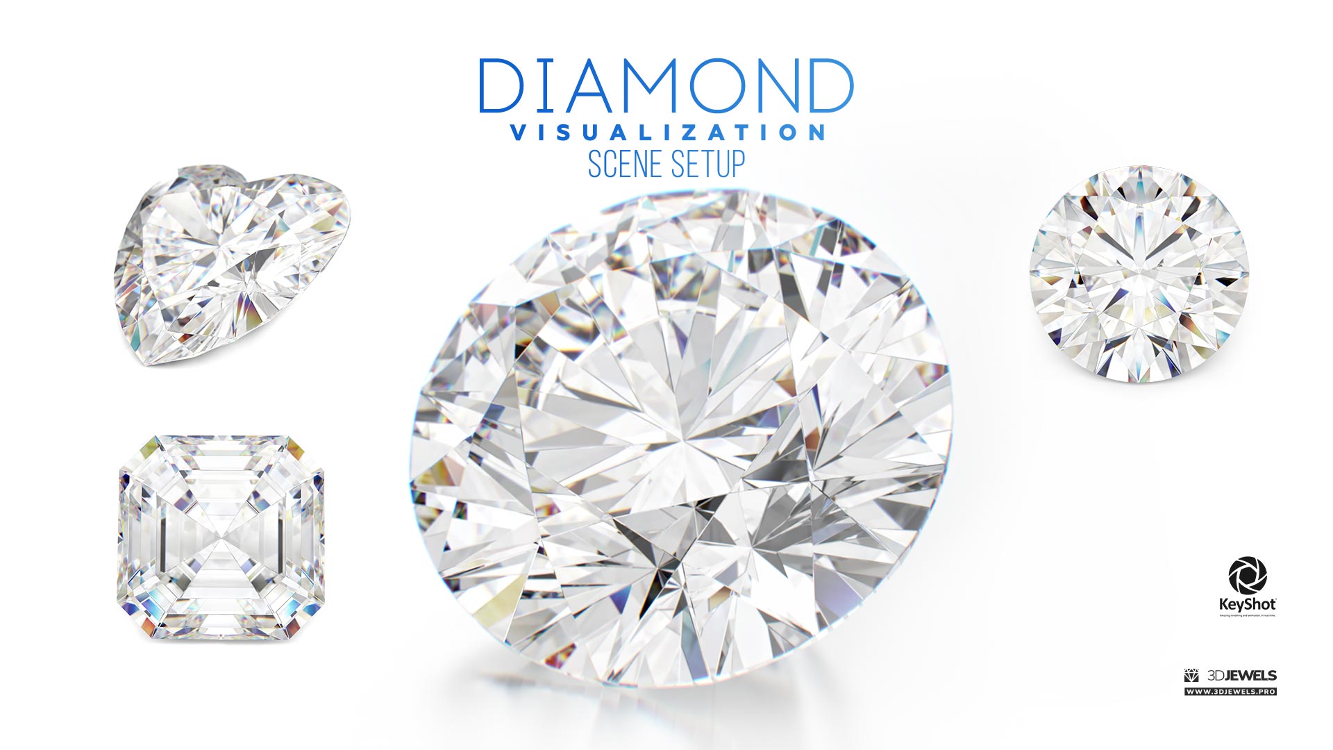 Keyshot Scene Setup For Jewelry Diamonds Renderings | 3DJewels