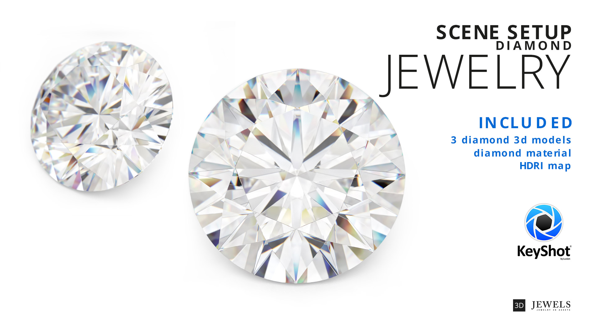 Keyshot Scene Setup For Jewelry Diamonds Renderings | 3DJewels