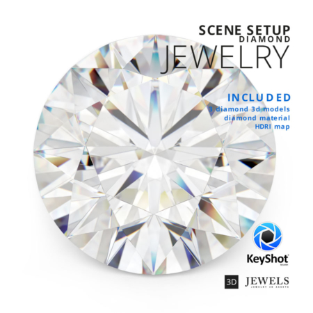 Keyshot Scene Setup For Jewelry Diamonds Renderings | 3DJewels