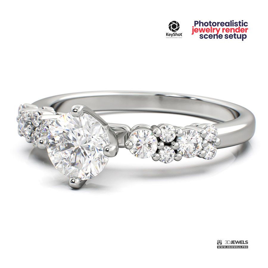 Photorealistic KeyShot Jewelry 3D Render Scene Setup Pack1 | 3DJewels