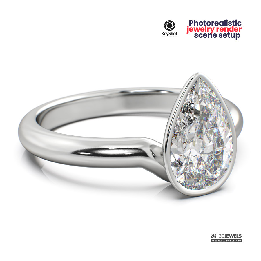Photorealistic KeyShot Jewelry 3D Render Scene Setup Pack1 | 3DJewels