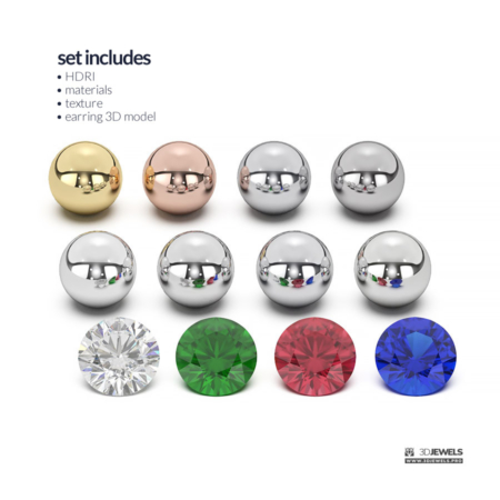 Photorealistic Scene Setups for KeyShot Jewelry Renderings Pack5