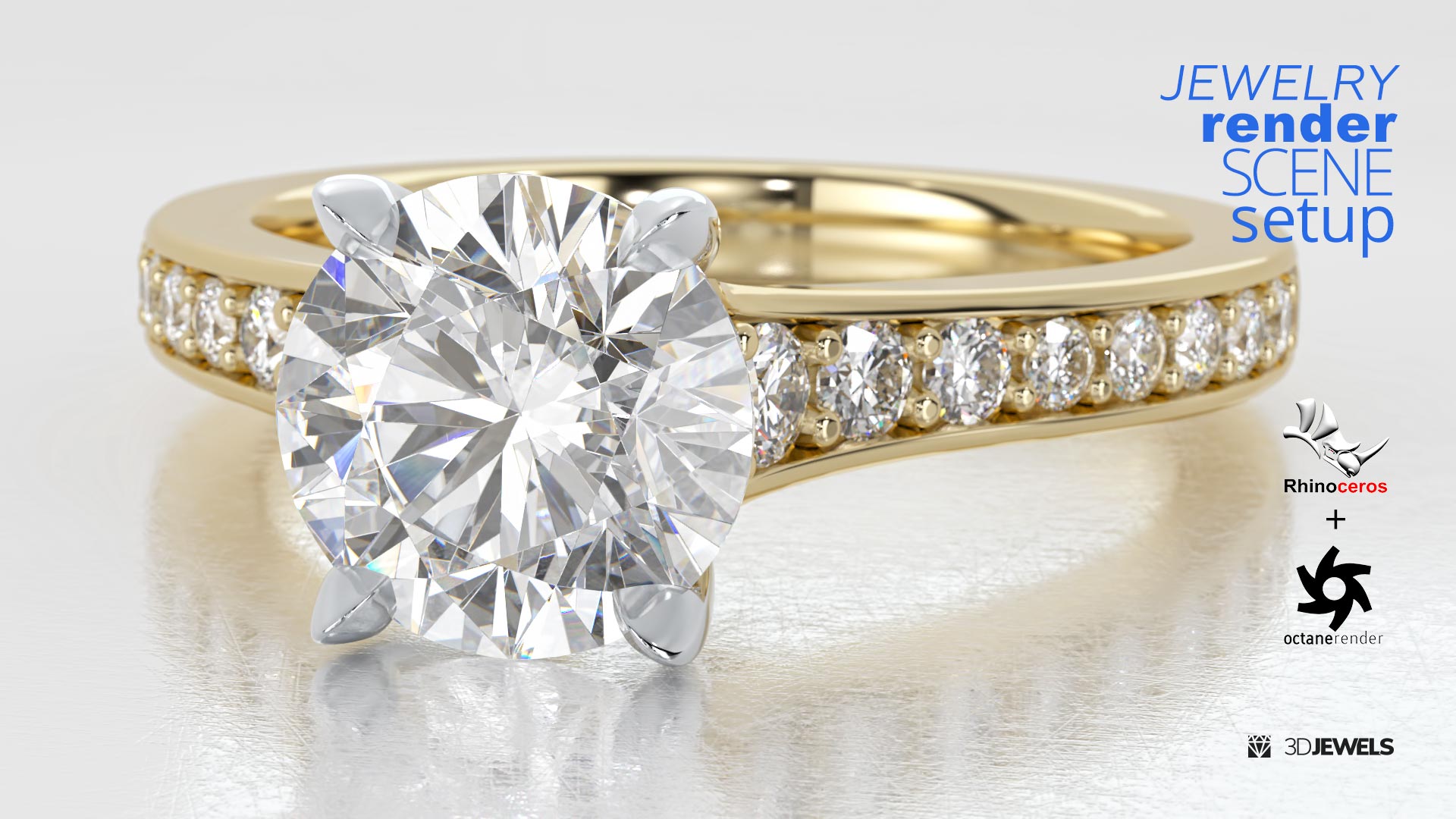 Jewelry Render Scene Setup for Rhino with Octane Render | 3DJewels