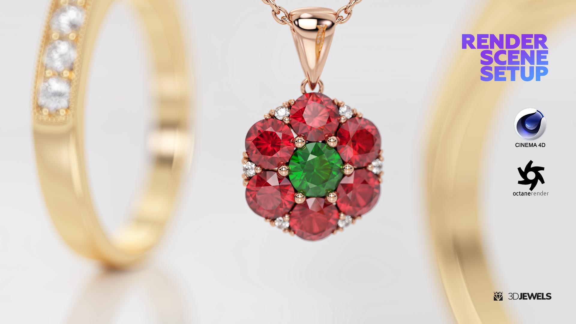 Scene Setup for Realistic Jewelry Rendering in Cinema 4D Octane Render