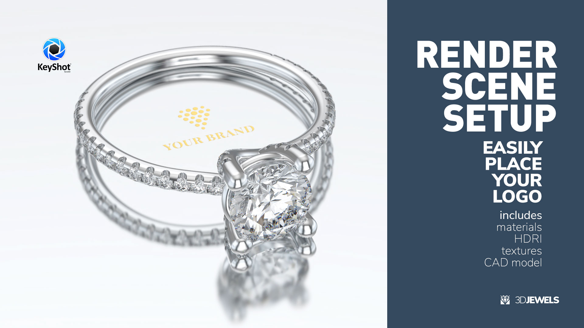 Branding Scene Setup for Jewelry Rendering in KeyShot | 3DJewels