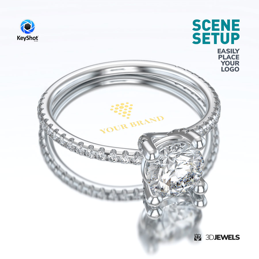 Branding Scene Setup for Jewelry Rendering in KeyShot | 3DJewels