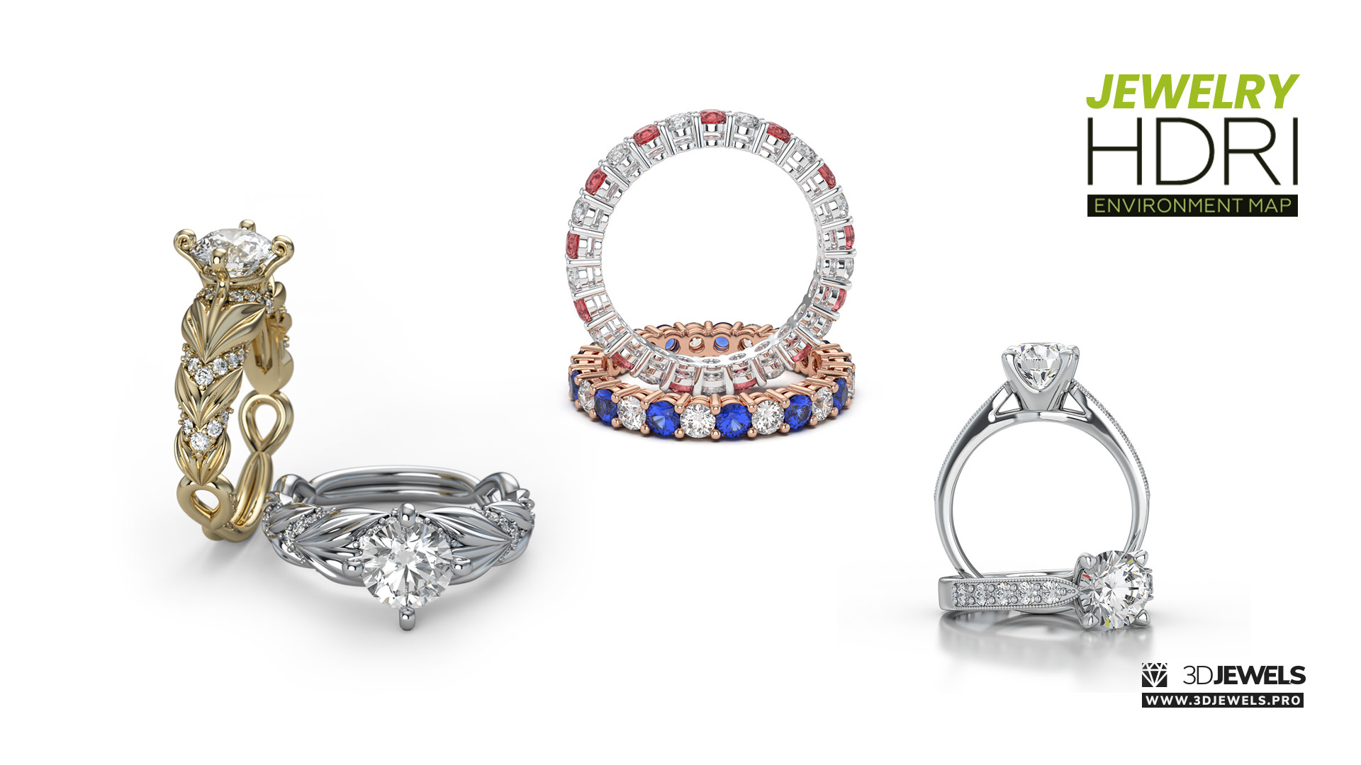 Light HDRI Environment Map for Jewelry Rendering Vol4 | 3DJewels