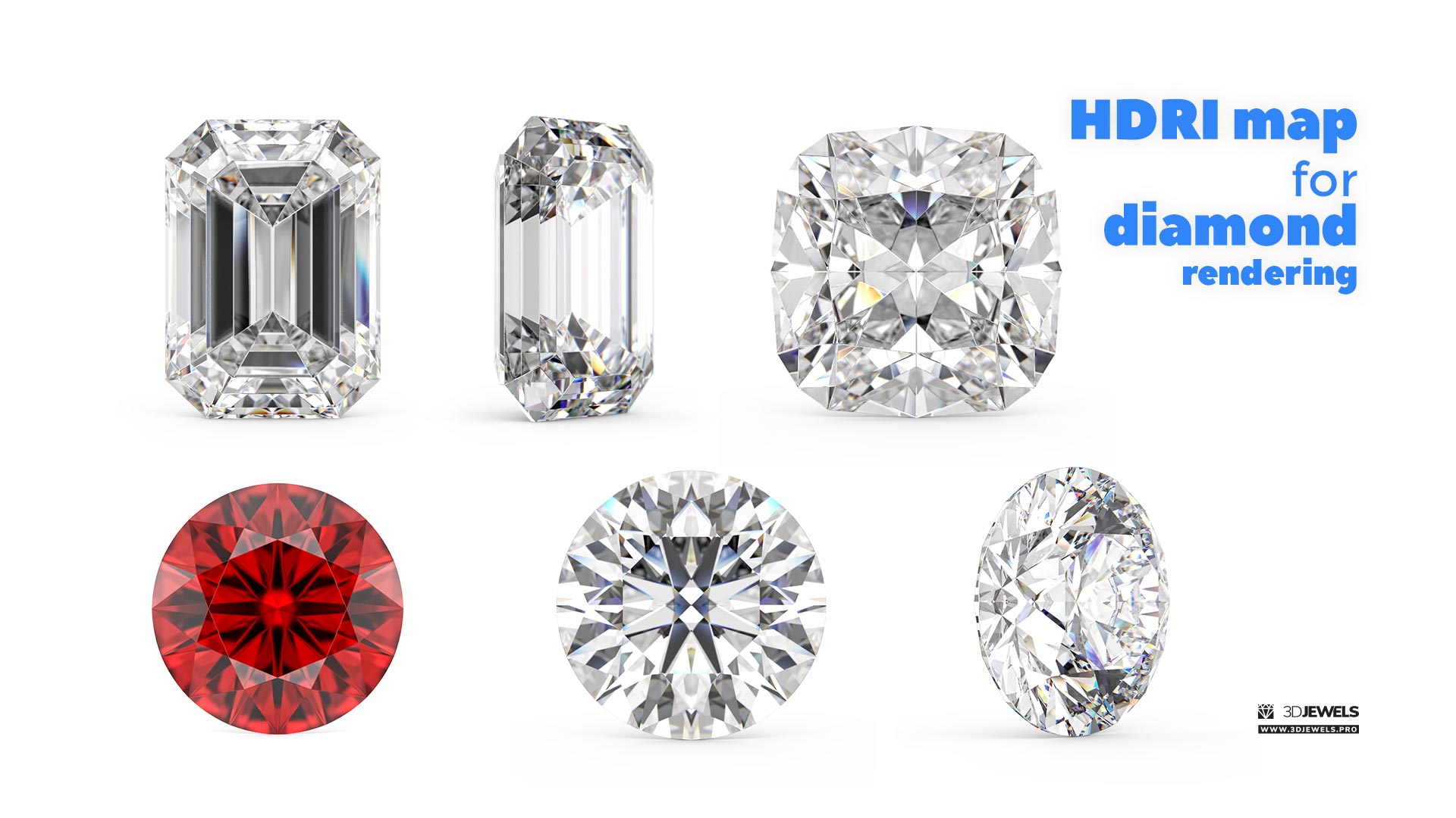 Jewelry HDRI Environment Map For Diamond 3D Rendering Vol.2