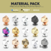 Precious Metal Material Pack for KeyShot Rendering | 3DJewels