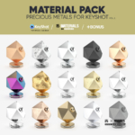 Precious Metal Material Pack for KeyShot Rendering | 3DJewels
