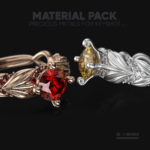 Precious Metal Material Pack for KeyShot Rendering | 3DJewels
