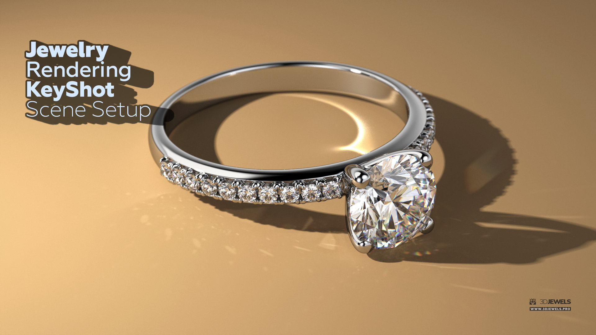 Scene Setup for Jewelry Rendering with Shadow in KeyShot | 3DJewels