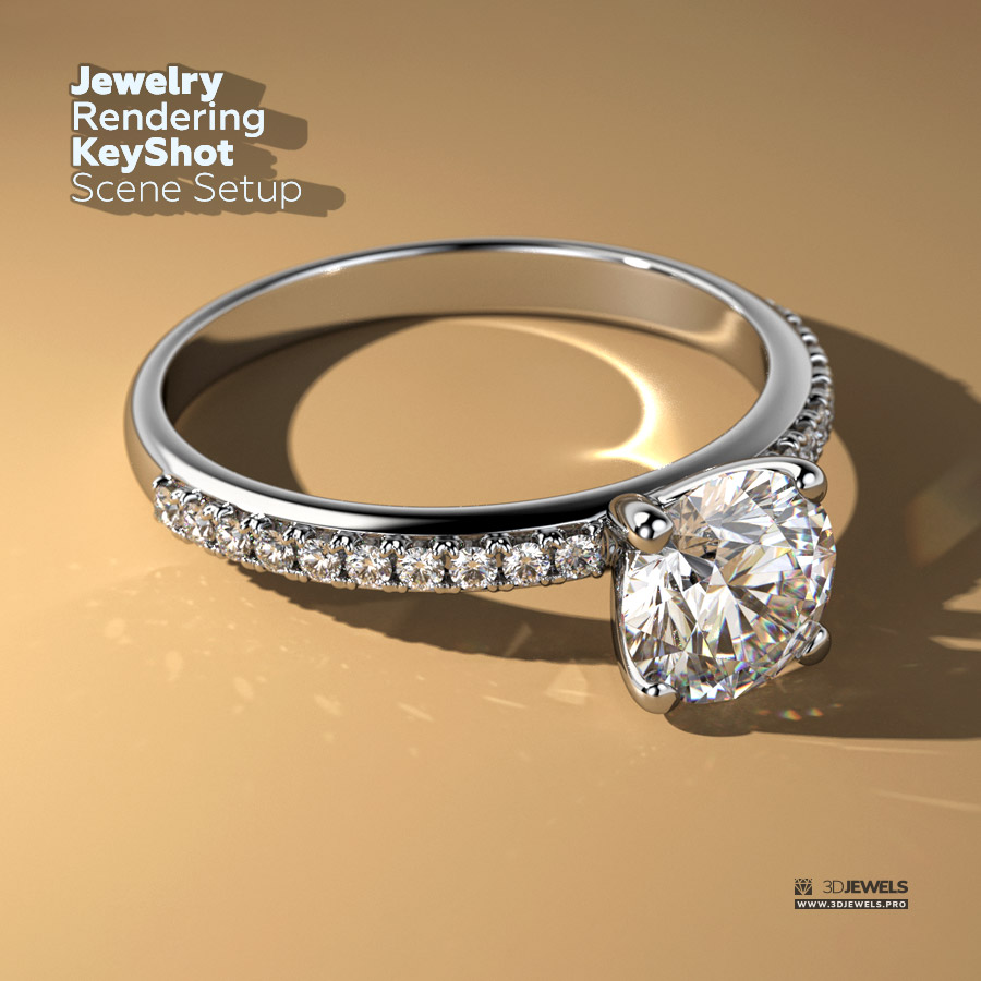 Scene Setup for Jewelry Rendering with Shadow in KeyShot | 3DJewels