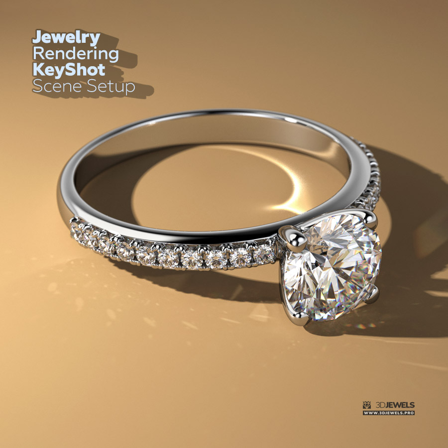 Scene Setup for Jewelry Rendering with Shadow in KeyShot | 3DJewels