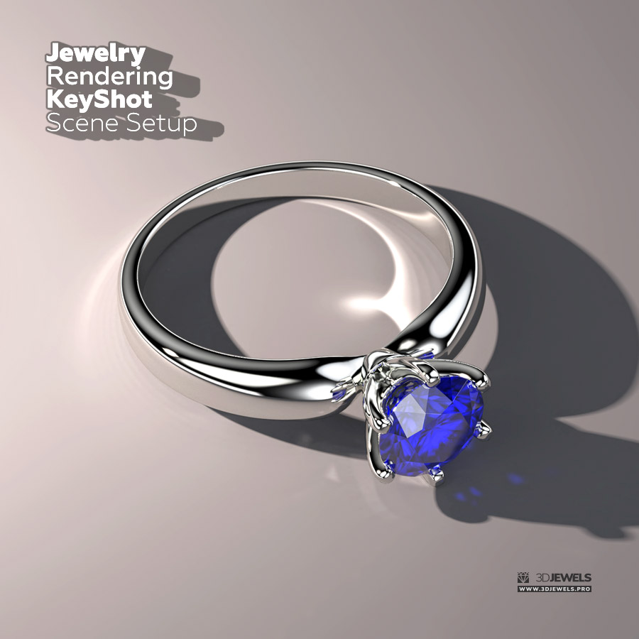 Scene Setup for Jewelry Rendering with Shadow in KeyShot | 3DJewels