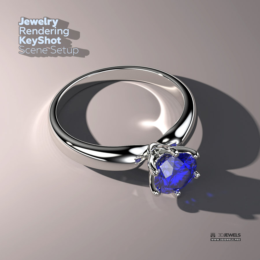 Scene Setup for Jewelry Rendering with Shadow in KeyShot | 3DJewels