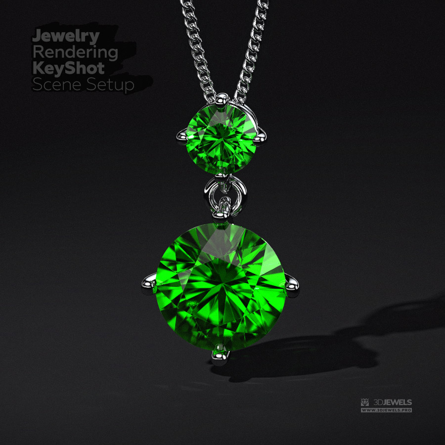 Scene Setup for Jewelry Rendering with Shadow in KeyShot | 3DJewels