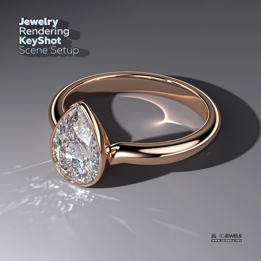 Scene Setup for Jewelry Rendering with Shadow in KeyShot | 3DJewels