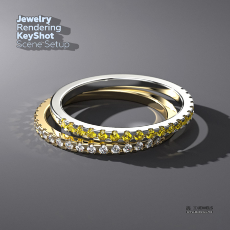 Scene Setup for Jewelry Rendering with Shadow in KeyShot | 3DJewels