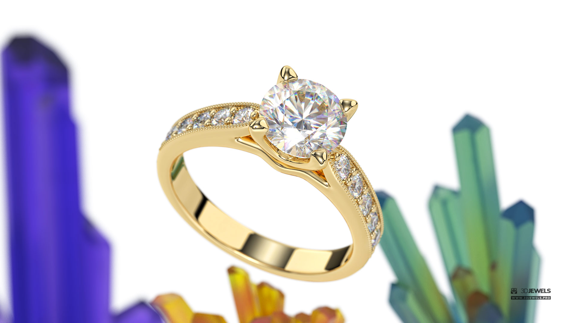 Crystal Scene Setups for Jewelry Rendering with KeyShot | 3DJewels