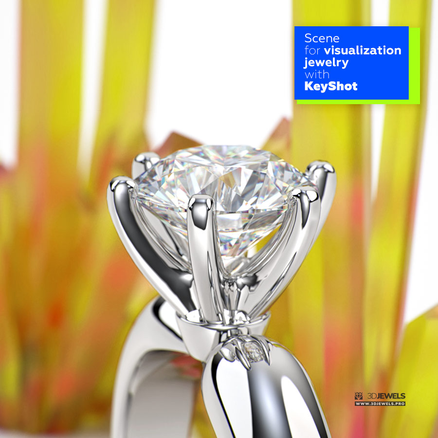 Crystal Scene Setups for Jewelry Rendering with KeyShot | 3DJewels