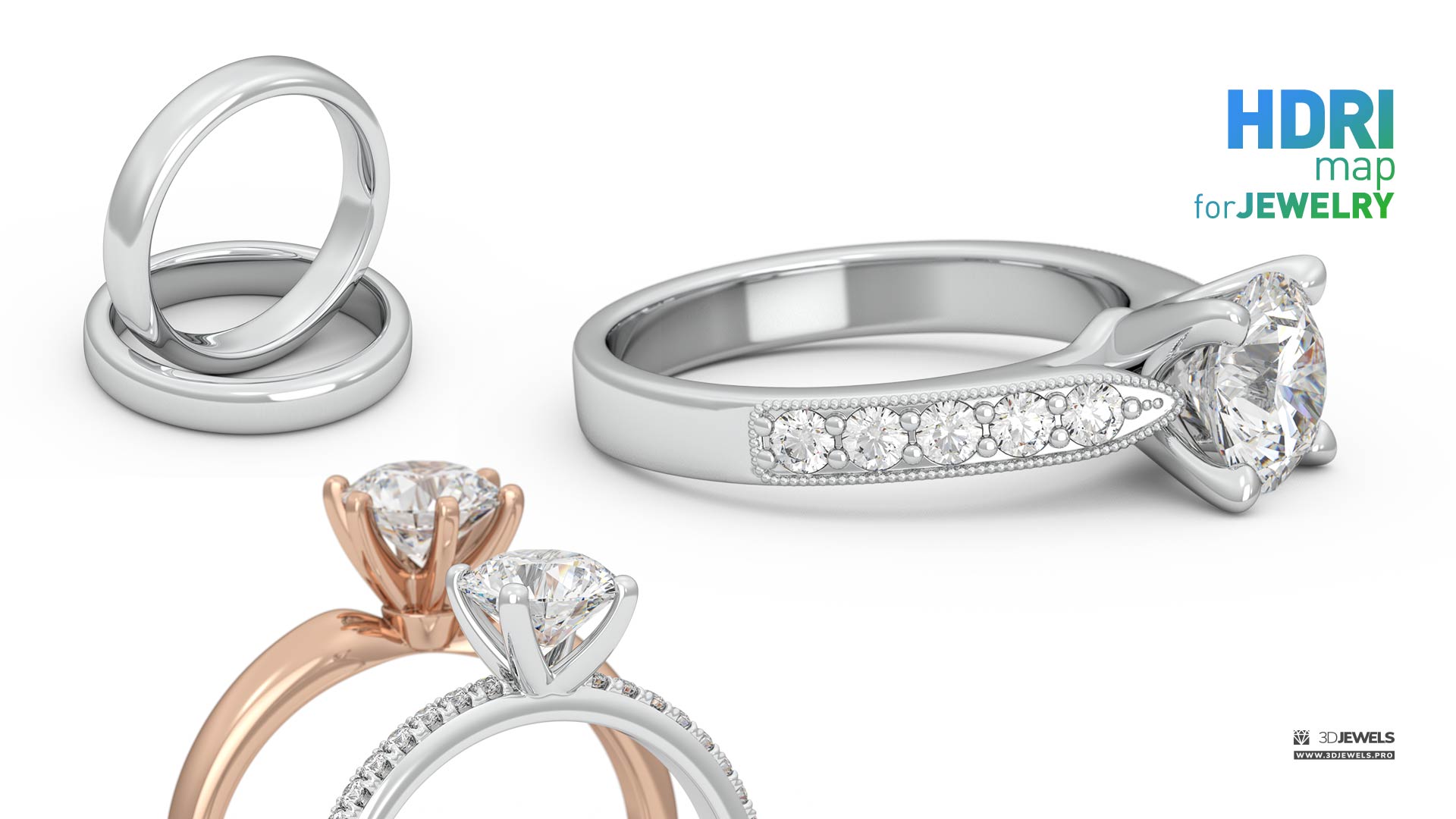 Soft HDRI Map Studio for Jewelry 3D Rendering | 3DJewels