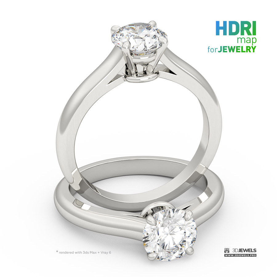 Soft HDRI Map Studio for Jewelry 3D Rendering | 3DJewels