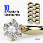 10 Scratch Textures Pack for Realistic Jewelry Rendering | 3DJewels