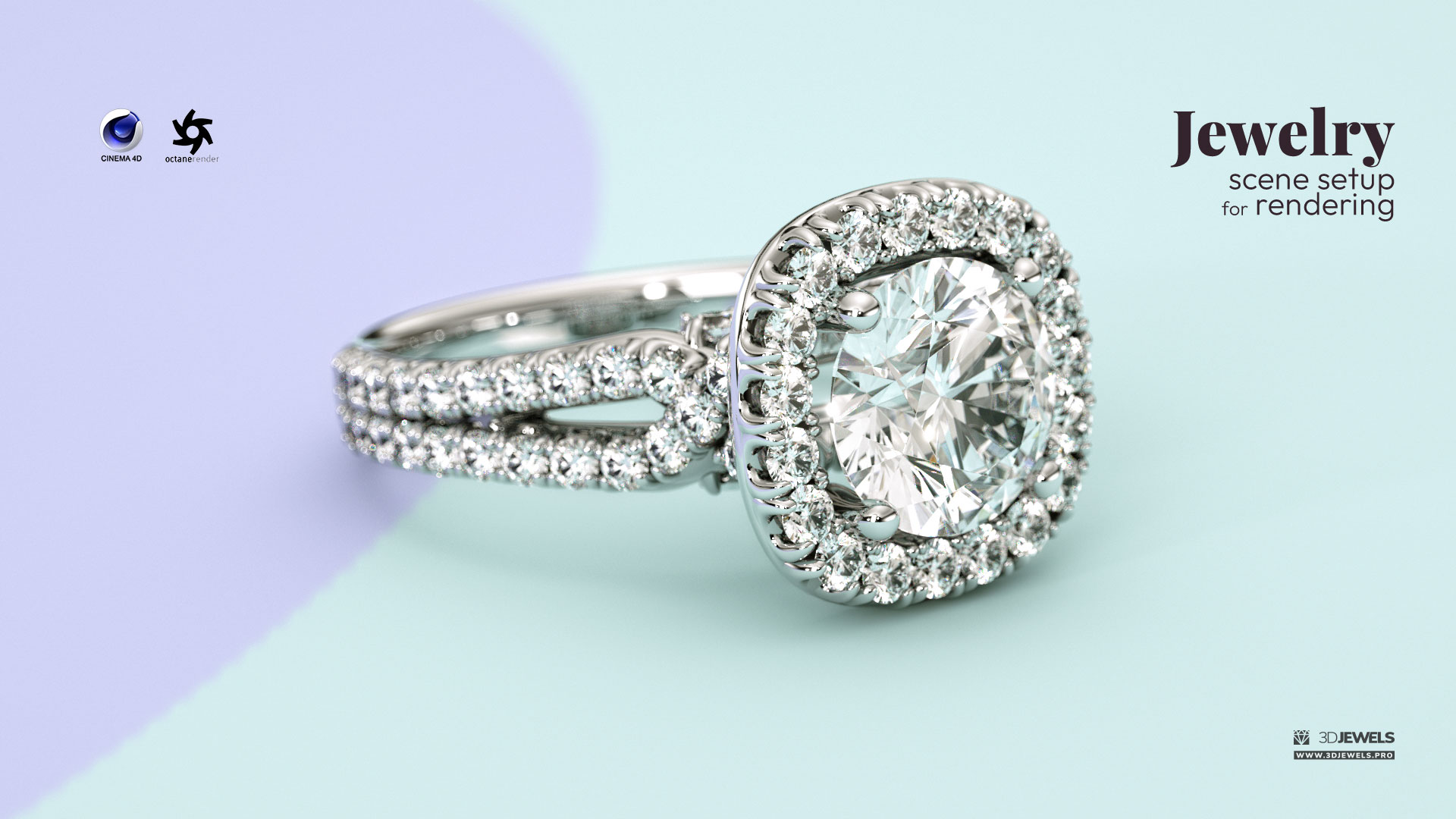 Cinema 4D with Octane Render Scene Setup for Jewelry Rendering