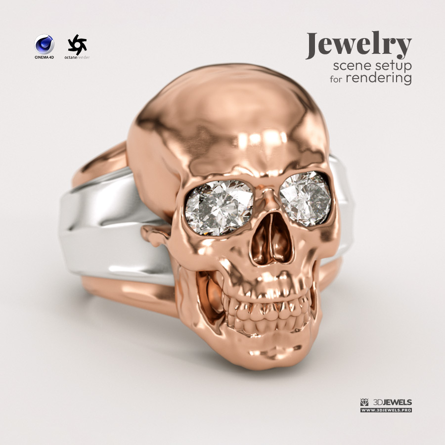 Cinema 4D with Octane Render Scene Setup for Jewelry Rendering