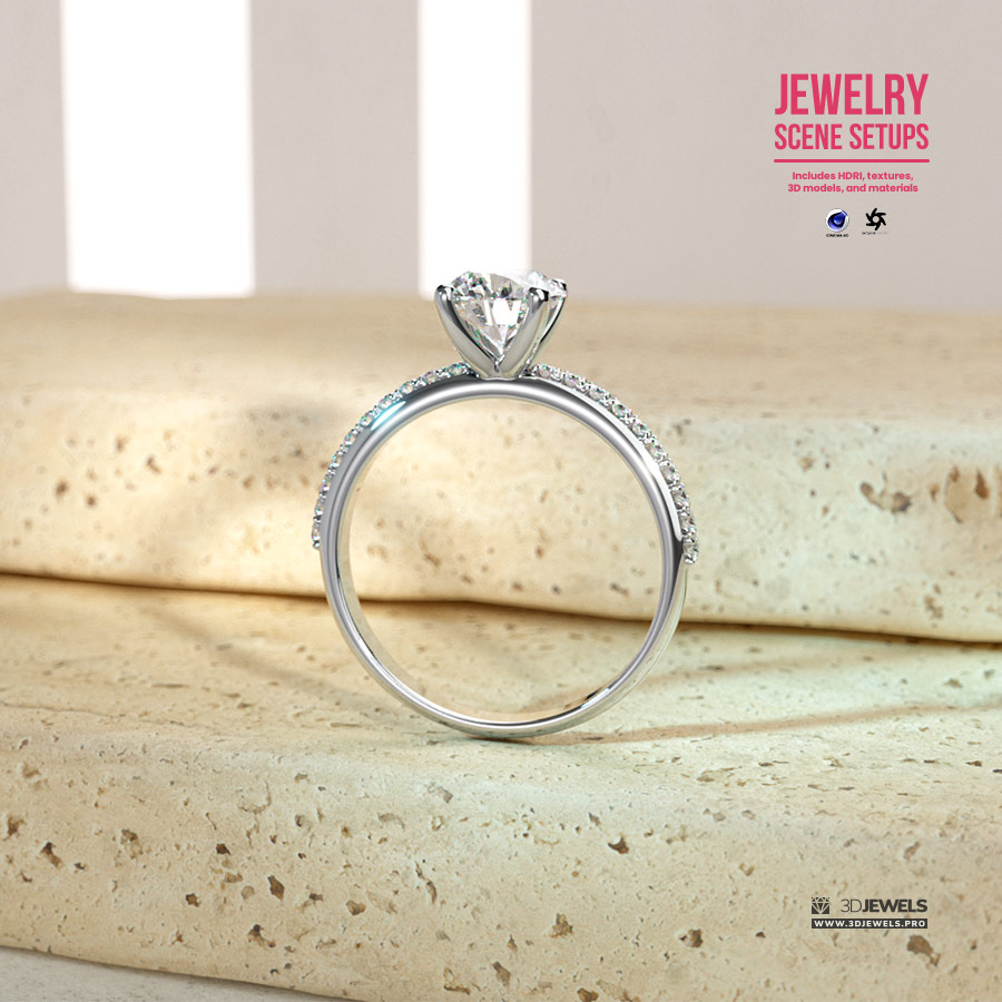 Jewelry Rendering Scene Setups for Cinema4D + Octane Render