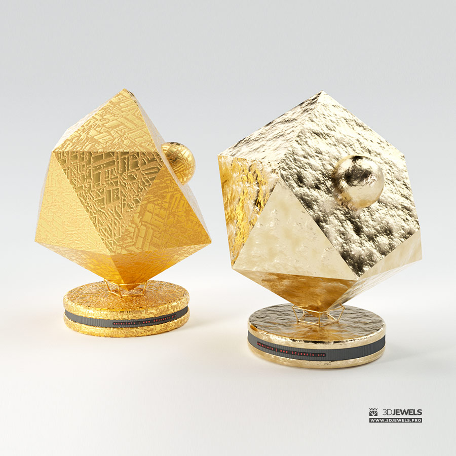 15 Jewelry Metal Materials for Cinema 4D and Octane Render | 3DJewels