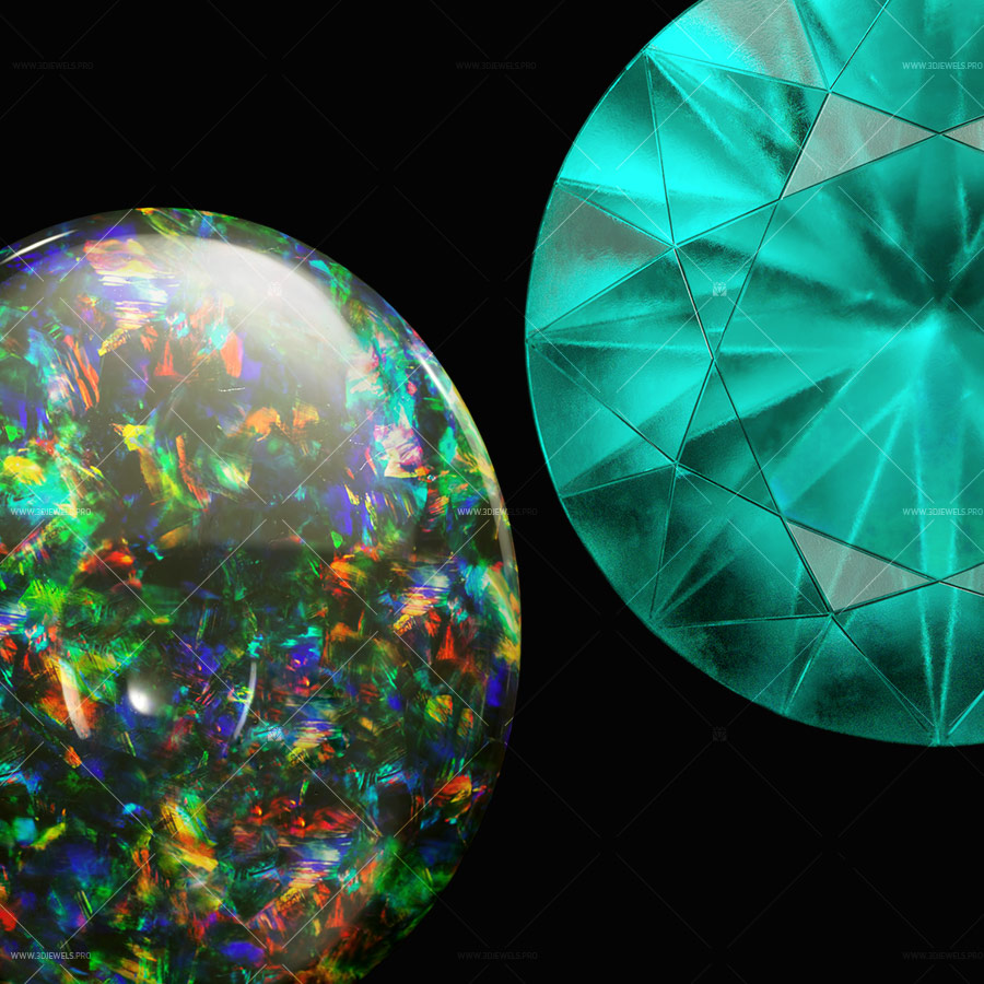 Fantasy Gemstones Concept Image Set | 3DJewels