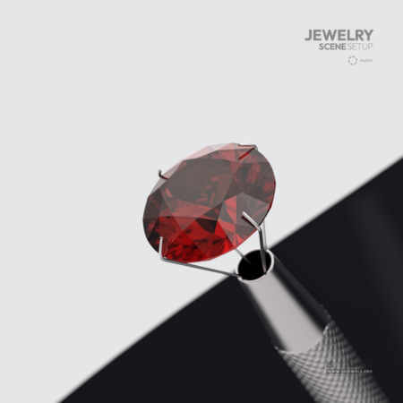 KeyShot Scene with Stone Holder for Jewelry Visualization | 3DJewels