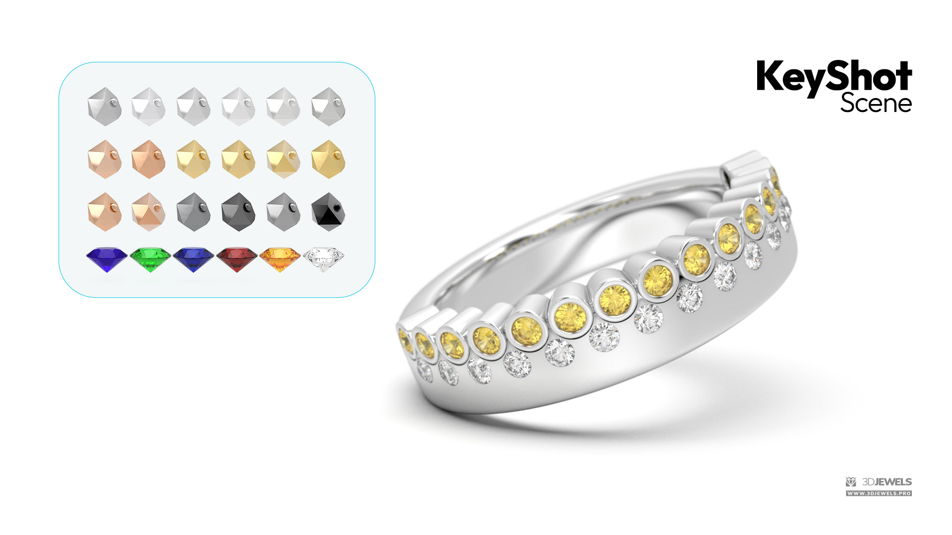 Soft Scene for Jewelry Visualization in KeyShot | 3DJewels