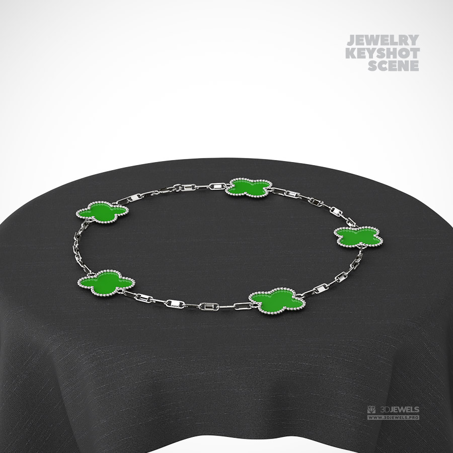 Floating Podium KeyShot Scene for 3D Jewelry Visualization