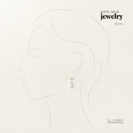 KeyShot Scene Setups with the Silhouette for Jewelry Rendering