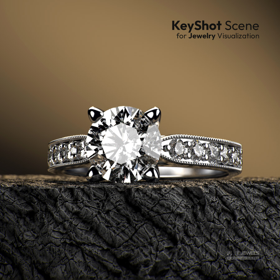 KeyShot Studio for Jewelry Visualization on the Rock | 3DJewels