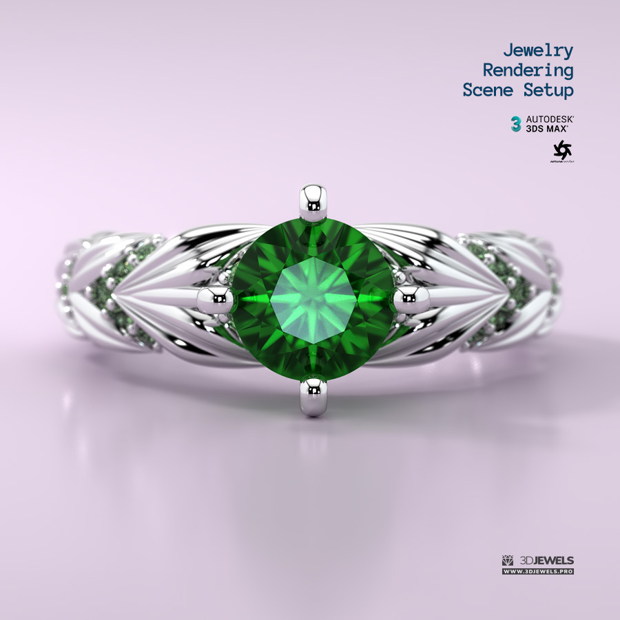 Jewelry Rendering Scene with 3ds Max and Octane Render | 3DJewels